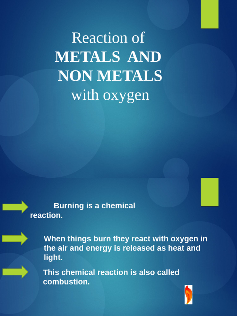 0. Metals and Non-metals With Oxygen - MG-1 | PDF