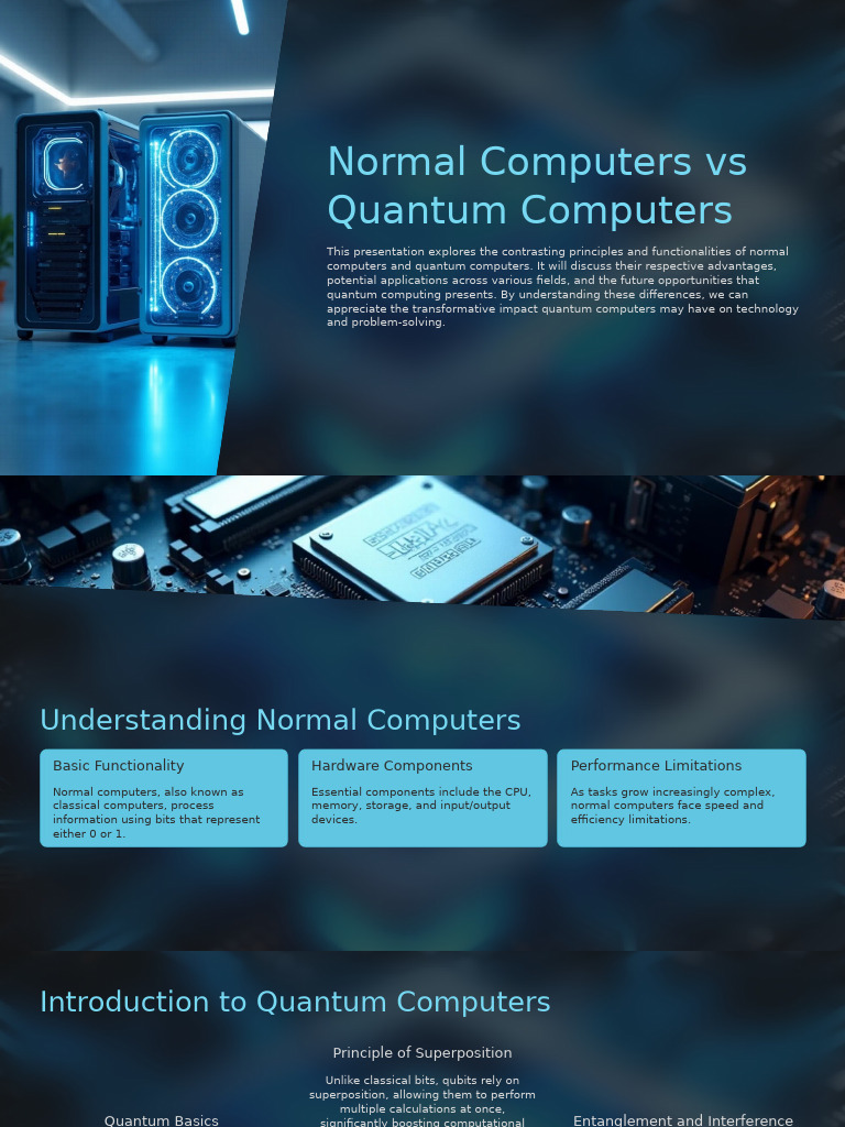 Normal vs Quantum Computers Explained | PDF | Quantum Computing | Computing