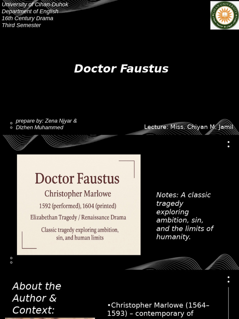 Doctor Faustus: Themes & Analysis | PDF