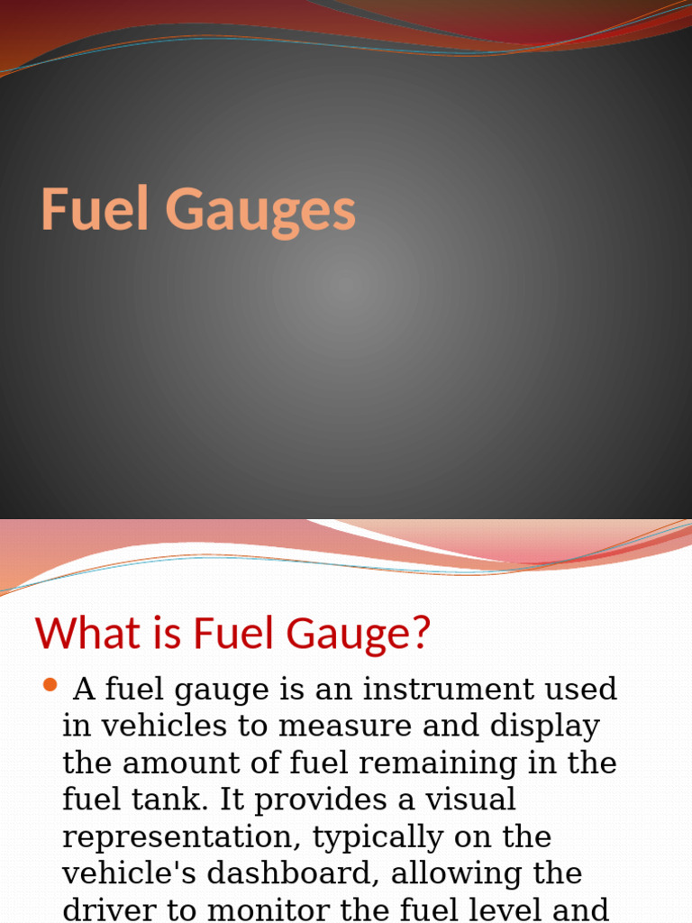 Fuel Gauges | PDF | Capacitor | Capacitance