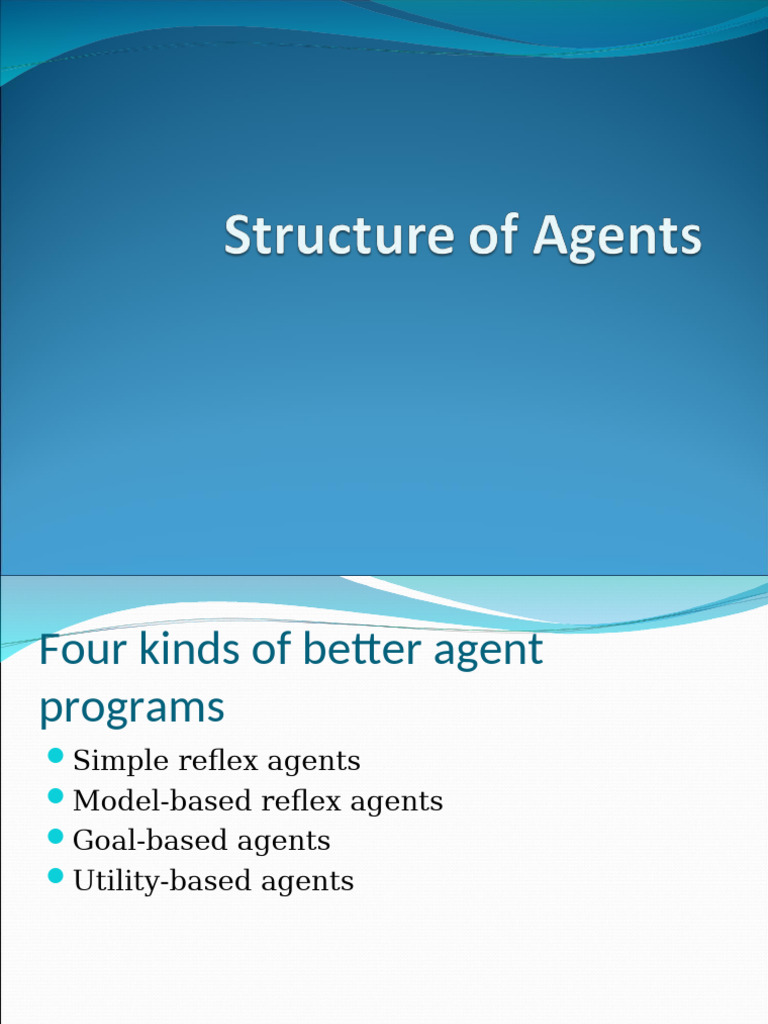 Types of Intelligent Agent Programs | PDF