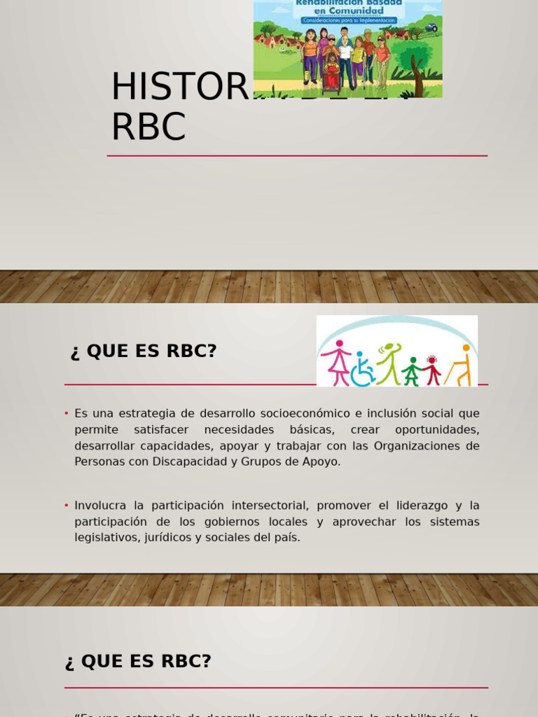 HISTORIA DE LA RBC | PDF | Invalidez | Inclusión (Educación)
