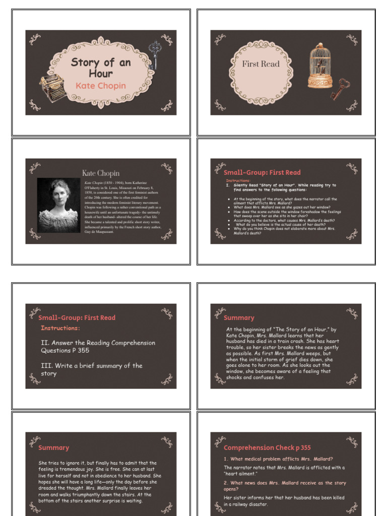 Kate Chopin's "Story of an Hour" Analysis | PDF