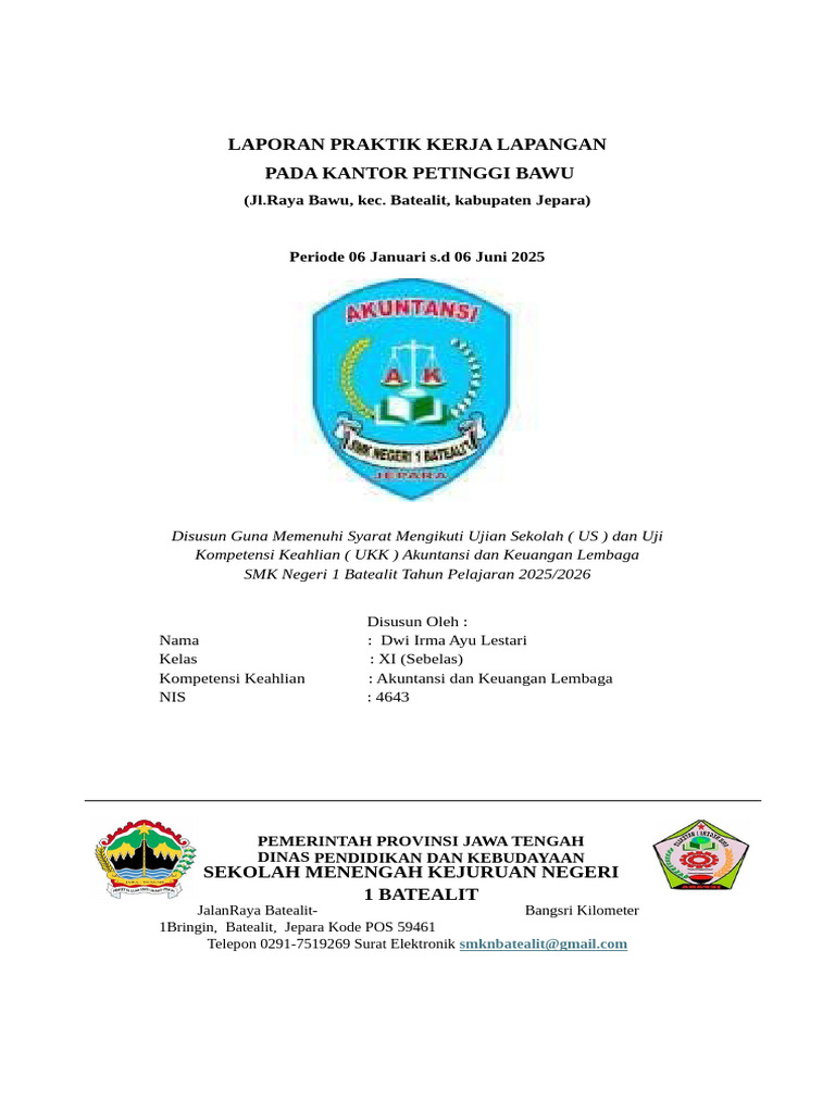 Laporan Pkl. Irma (3) (4) New | PDF