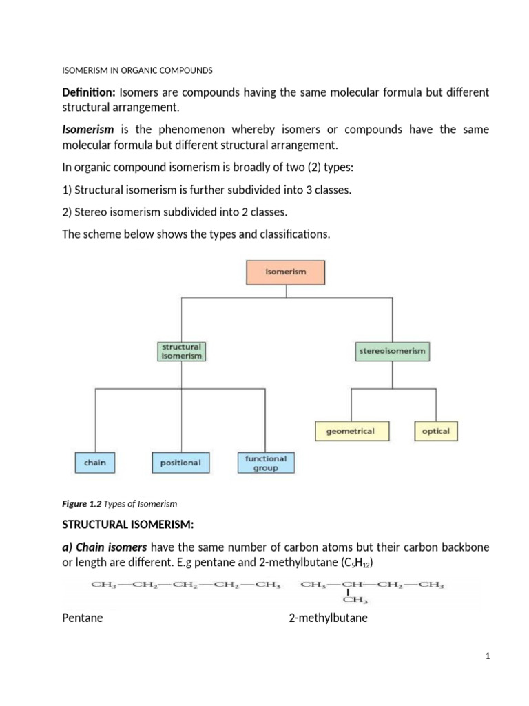 Isomerism Jupeb | PDF | Isomer | Chirality (Chemistry)