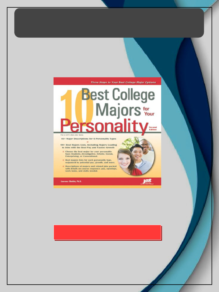 10 Best College Majors for Your Personality 2nd Edition Laurence Shatkin Complete Edition | PDF