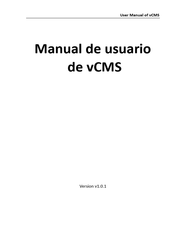 Manual de Usuar Video Camera Secur V1.5 | PDF | Botón (Computación ...