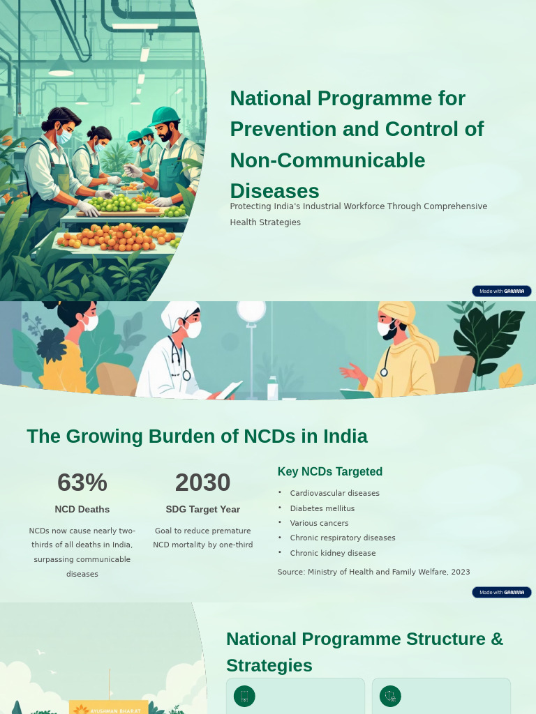 NCD Prevention Strategies for Indian Workers | PDF | Non Communicable ...