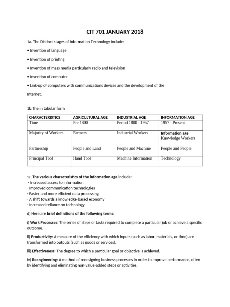 Edited CIT 701 Past Question Answered | PDF | Computer Security | Security