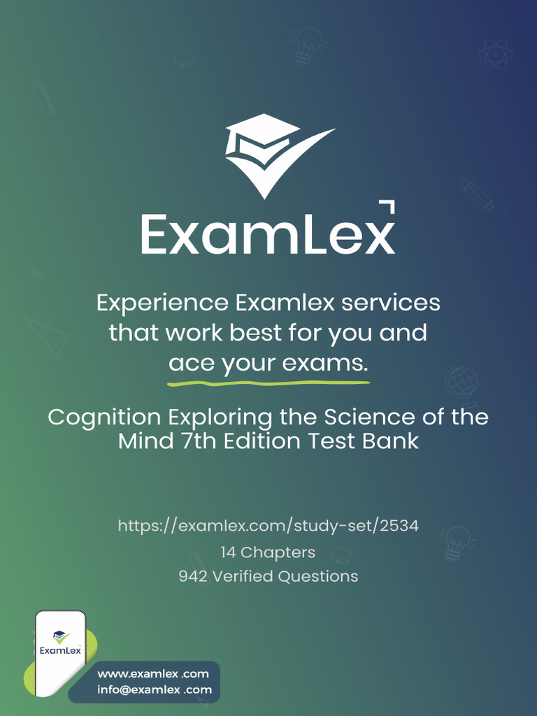 Cognition Exploring the Science of the Mind 7th Edition Test Bank | PDF ...