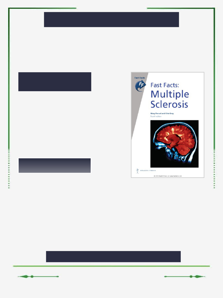 Fast Facts Multiple Sclerosis 4th Edition Mary Rensel Digital Version ...