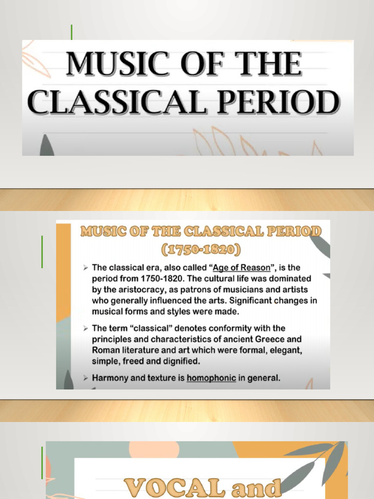 MUSIC Grade 9 Second Quarter Lesson | PDF