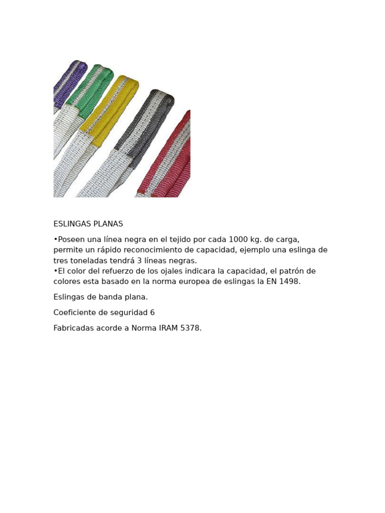 Eslingas Planas | PDF