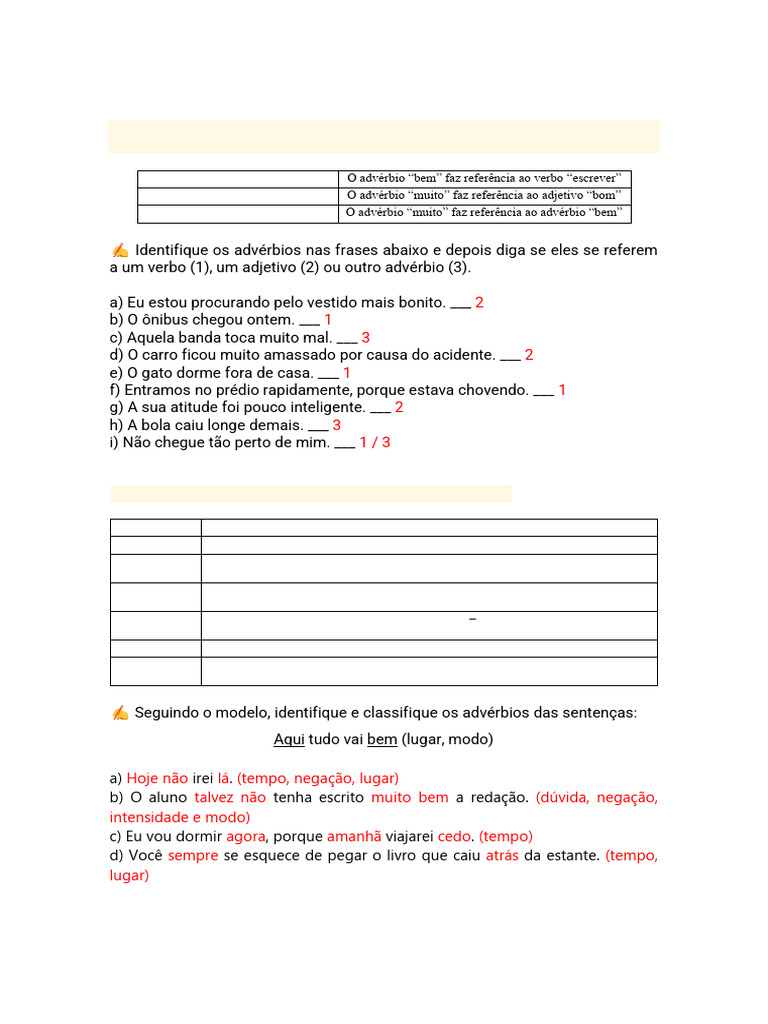 ADVÉRBIO | PDF | Advérbio | Linguística