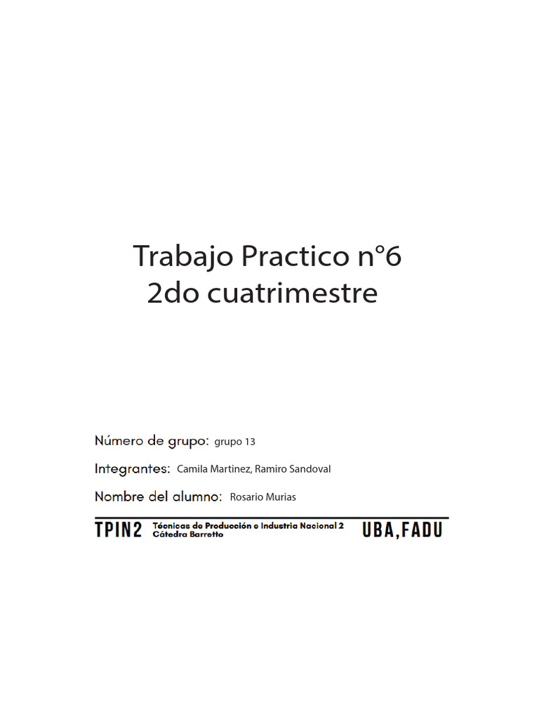 TPN°6 RosarioMurias_compressed | PDF | Textiles | Bienes manufacturados