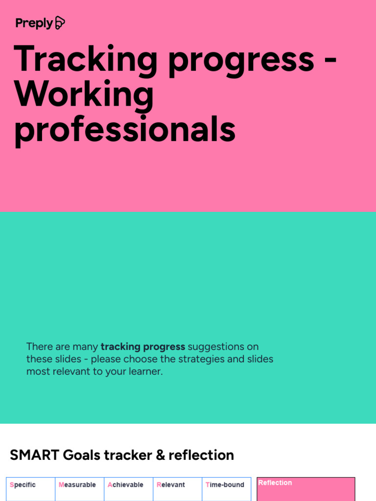 Copia de Tracking Progress - Working Professionals | PDF | Learning ...
