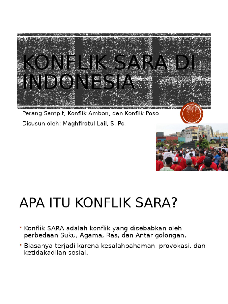 Konflik_SARA_Indonesia_Presentasi_Lucu | PDF