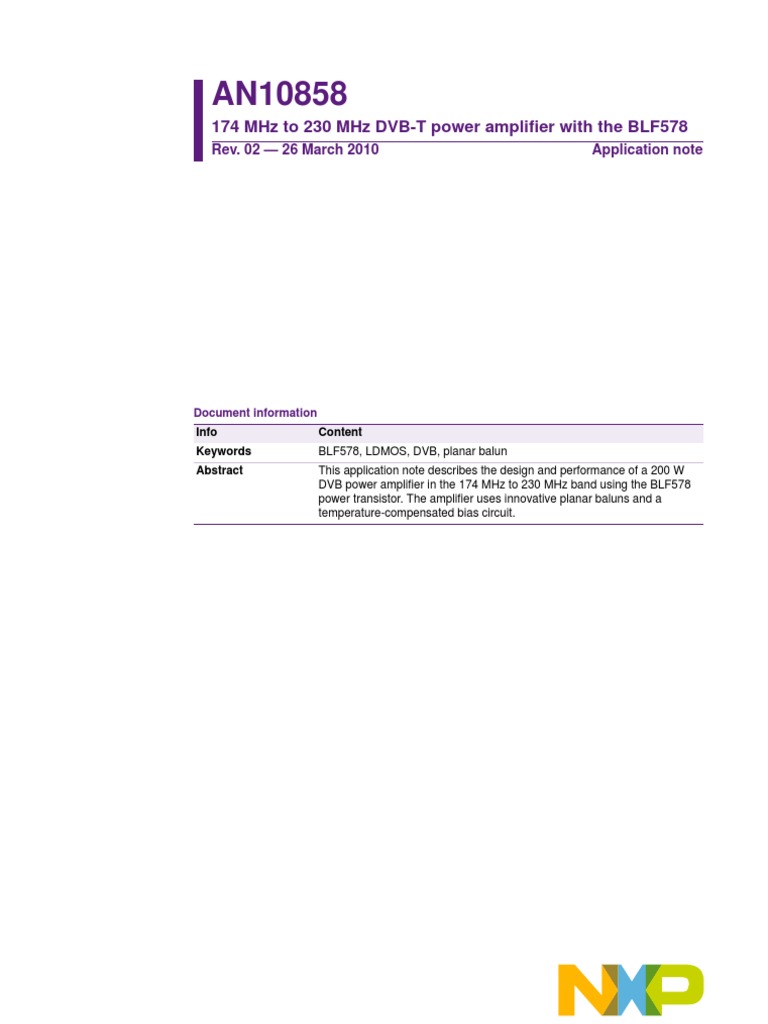 An 10858 | PDF | Amplifier | Field Effect Transistor