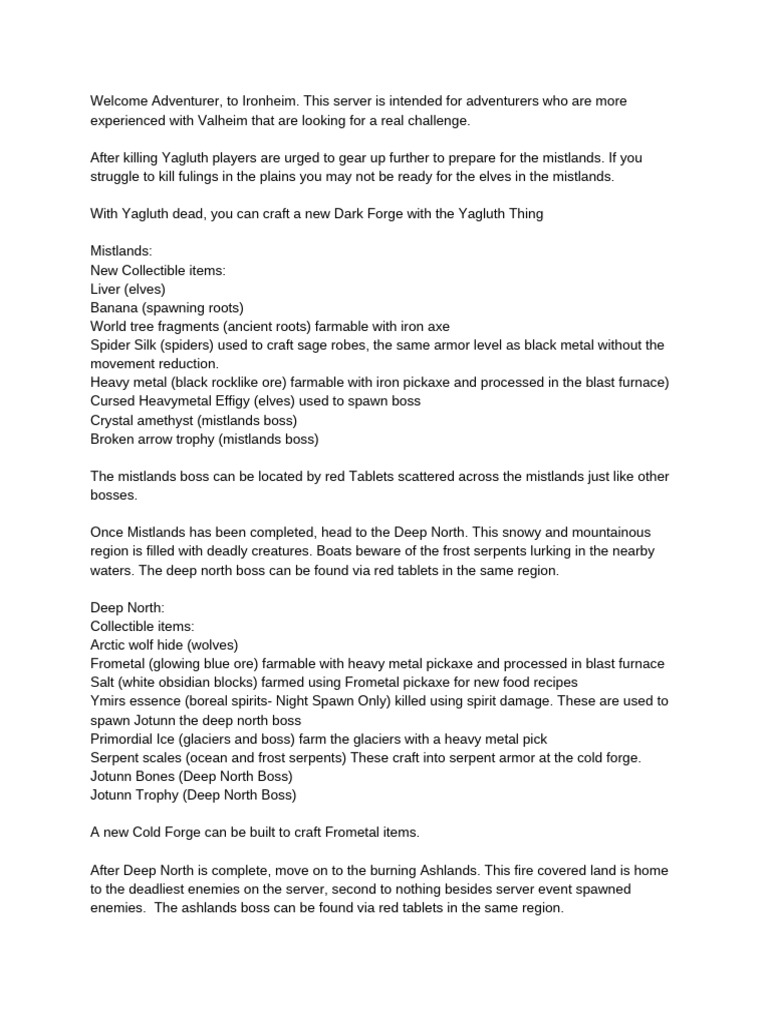 IronHeim Progression | PDF