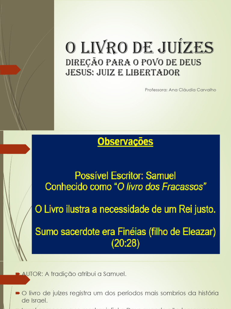 História de Israel no Livro de Juízes | PDF
