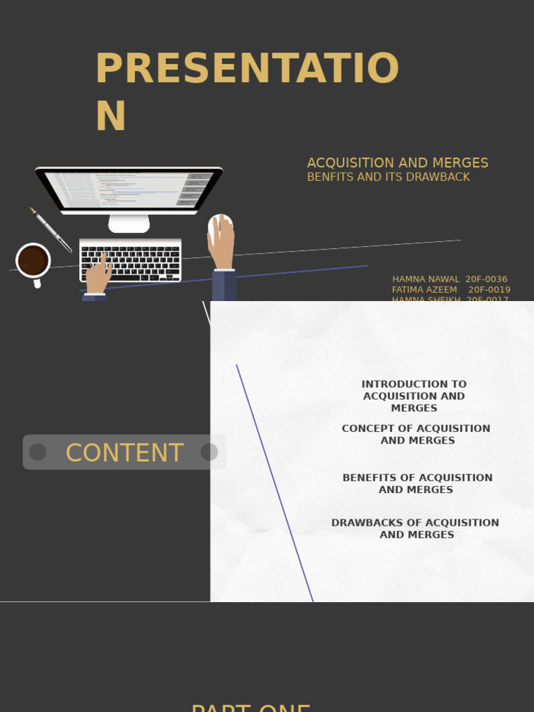 Presentatio N: Acquisition and Merges | PDF | Mergers And Acquisitions ...