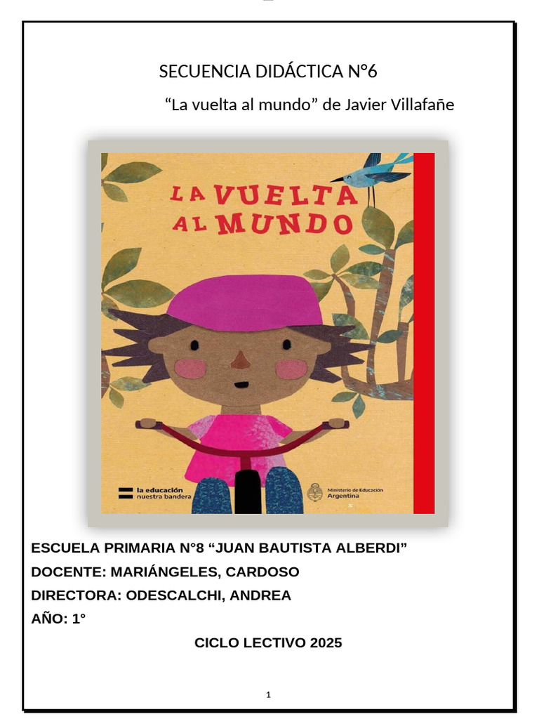 Secuencia Didáctica: "La Vuelta al Mundo" | PDF | Cuentos | Escritura