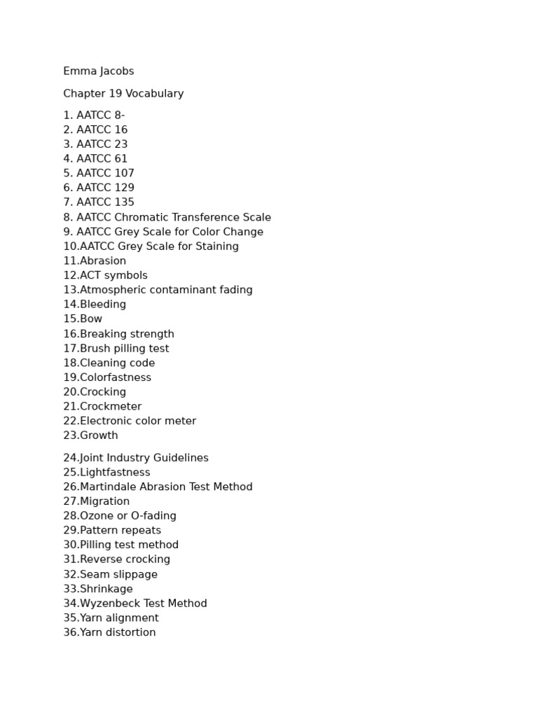 Chapter 19 Vocabulary | PDF
