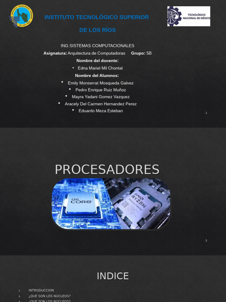 Procesadores FINAL | PDF | Microprocesador | Circuito integrado