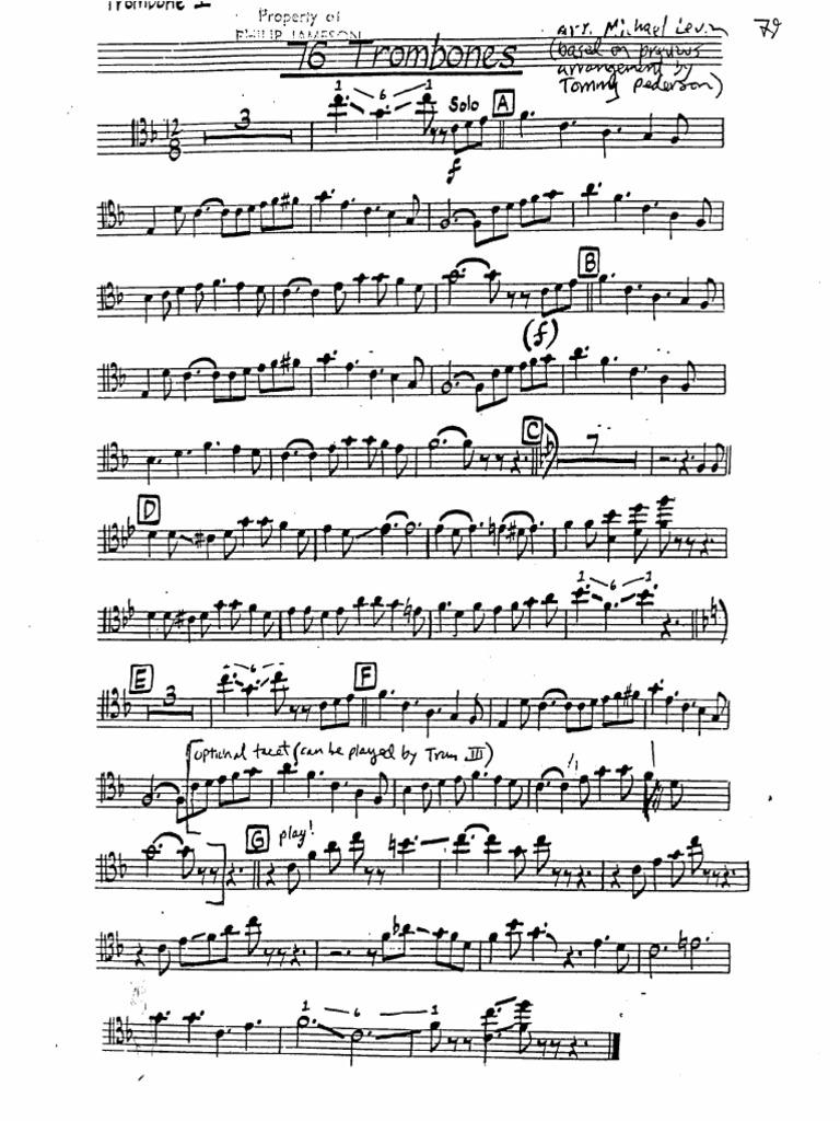 76 Trombones | PDF