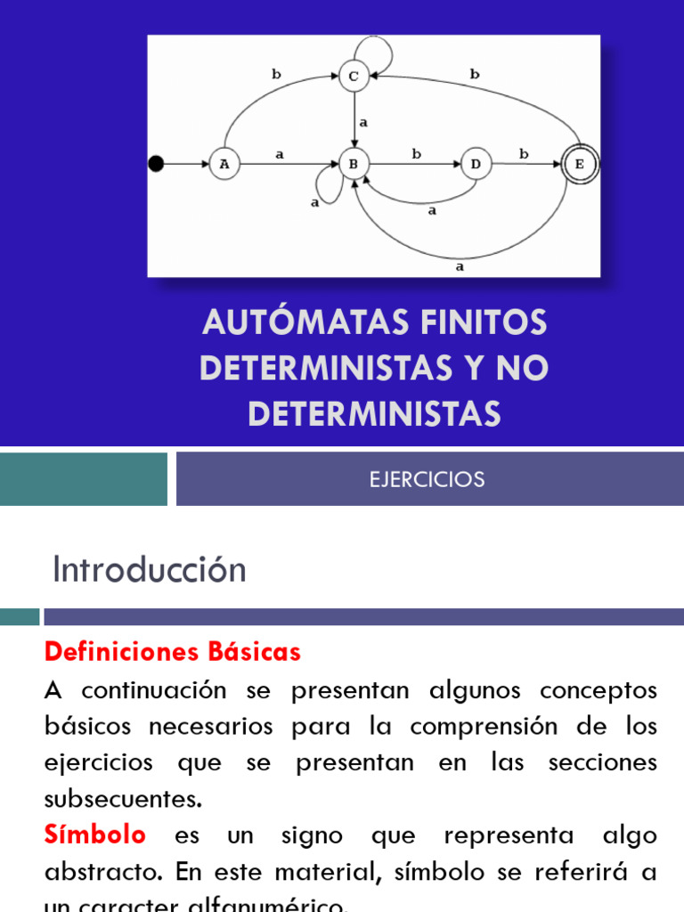 Ejercicios de Autómatas Finitos | PDF | Cadena (informática) | Matemáticas