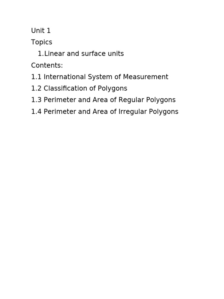 Measurement and Geometry for 6th Grade | PDF | Area | Measurement