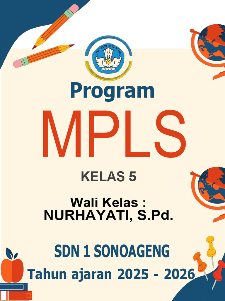 Program Mpls Kelas 5 2025 Sdn 1 Sonoageng | PDF