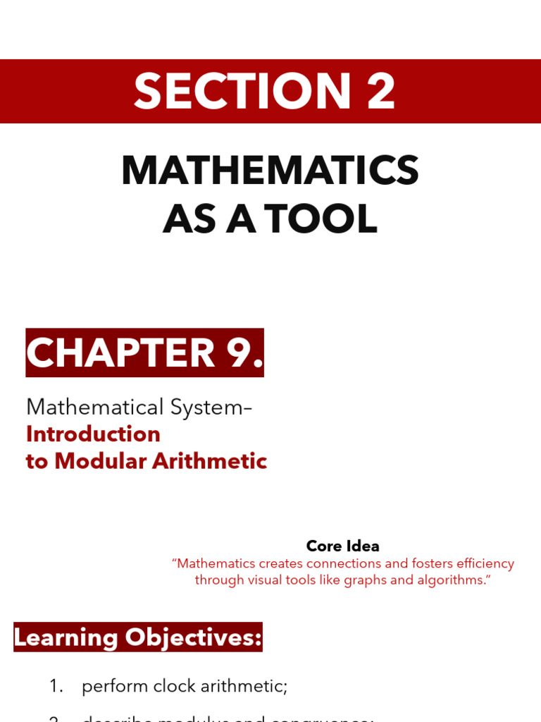 Chapter 9. Modular Arithmetic (Part 1) | PDF | Number Theory | Arithmetic