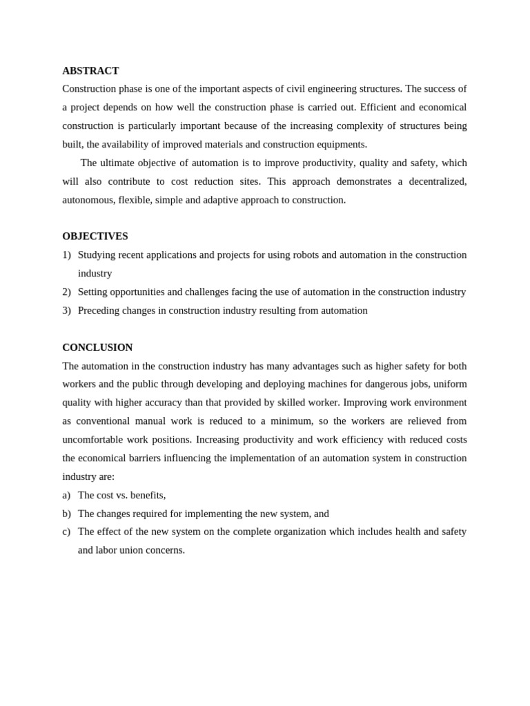 Automation in Construction Industry Insights | PDF | Building ...