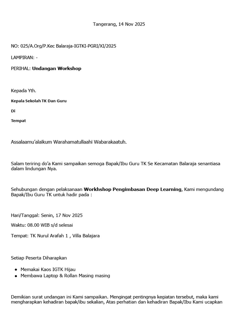 Undangan Workshop - Docx - 20251115 - 152305 - 0000 | PDF