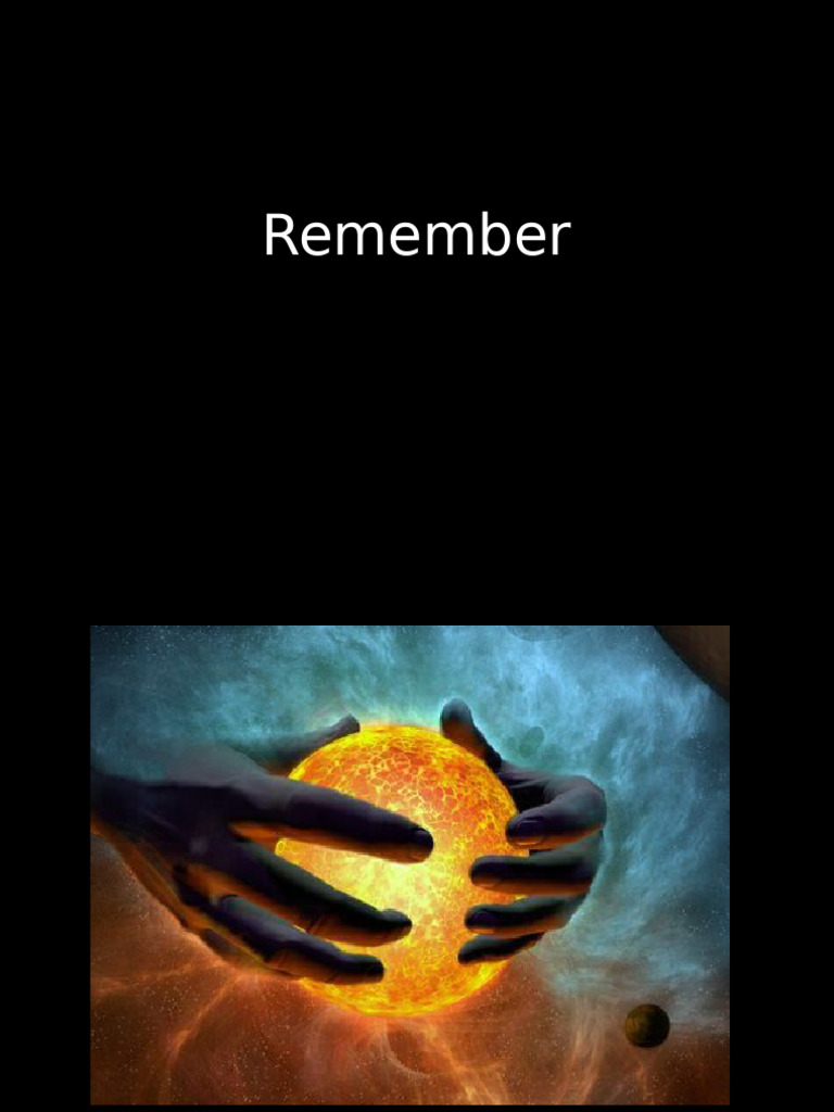 Remember...!!! | PDF | God In Christianity | Jesus