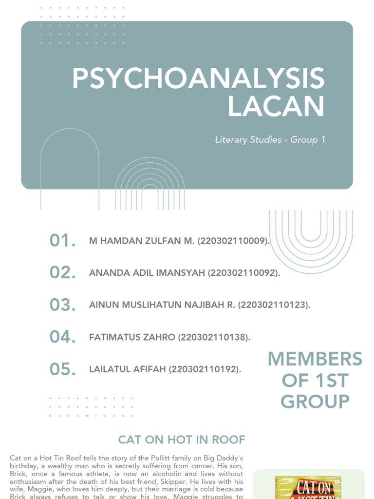 Lacan's Psychoanalysis in Literature | PDF | Jacques Lacan | Psychology