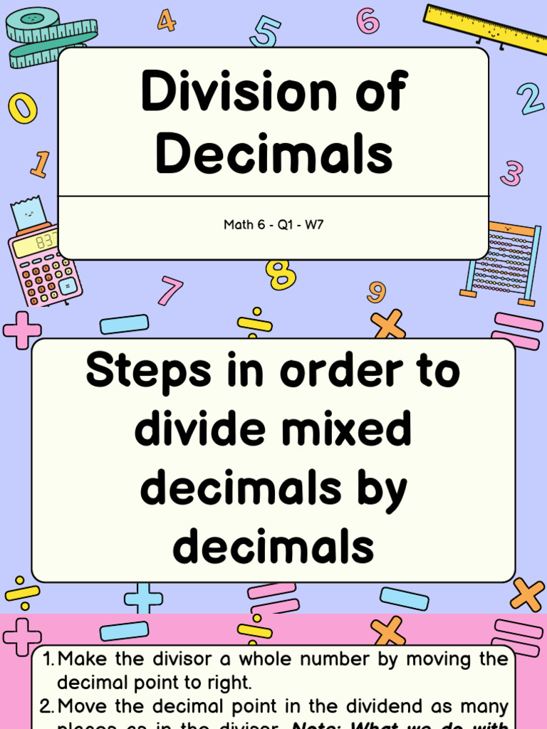 Dividing Mixed Decimals Guide | PDF