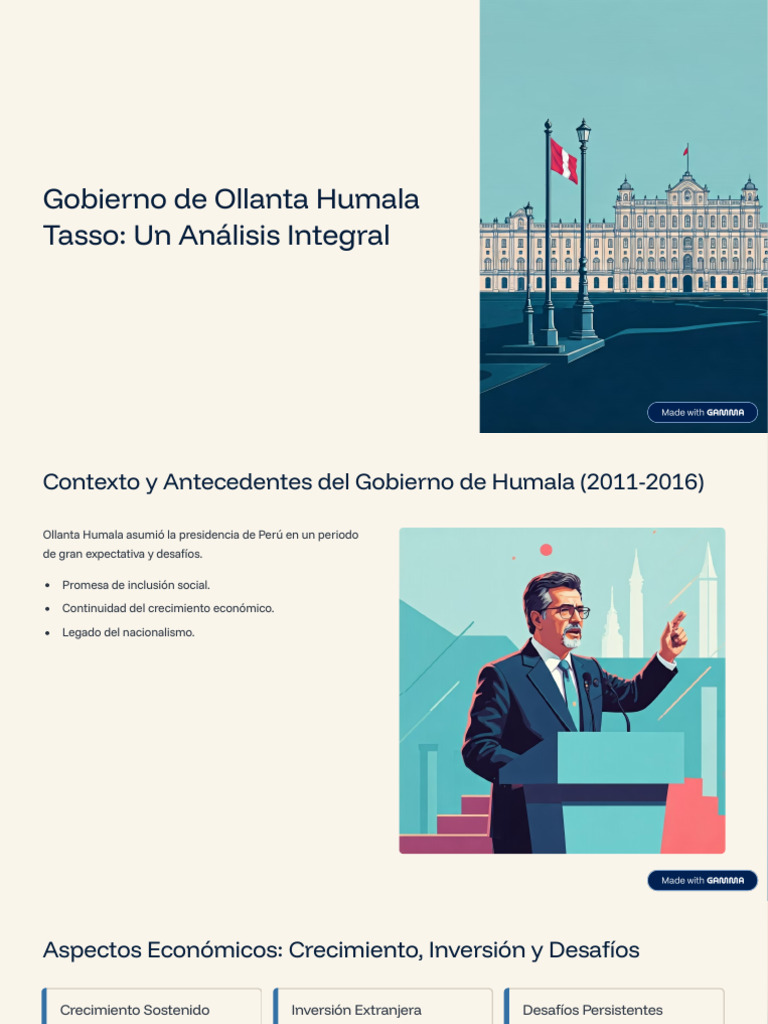 Gobierno-de-Ollanta-Humala-Tasso-Un-Analisis-Integral | PDF | Perú ...