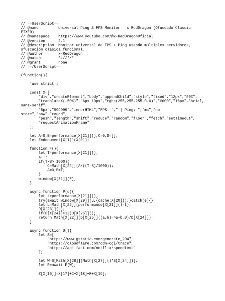 x RedDragon Ultimate Ping FPS Engine Obfuscated | PDF
