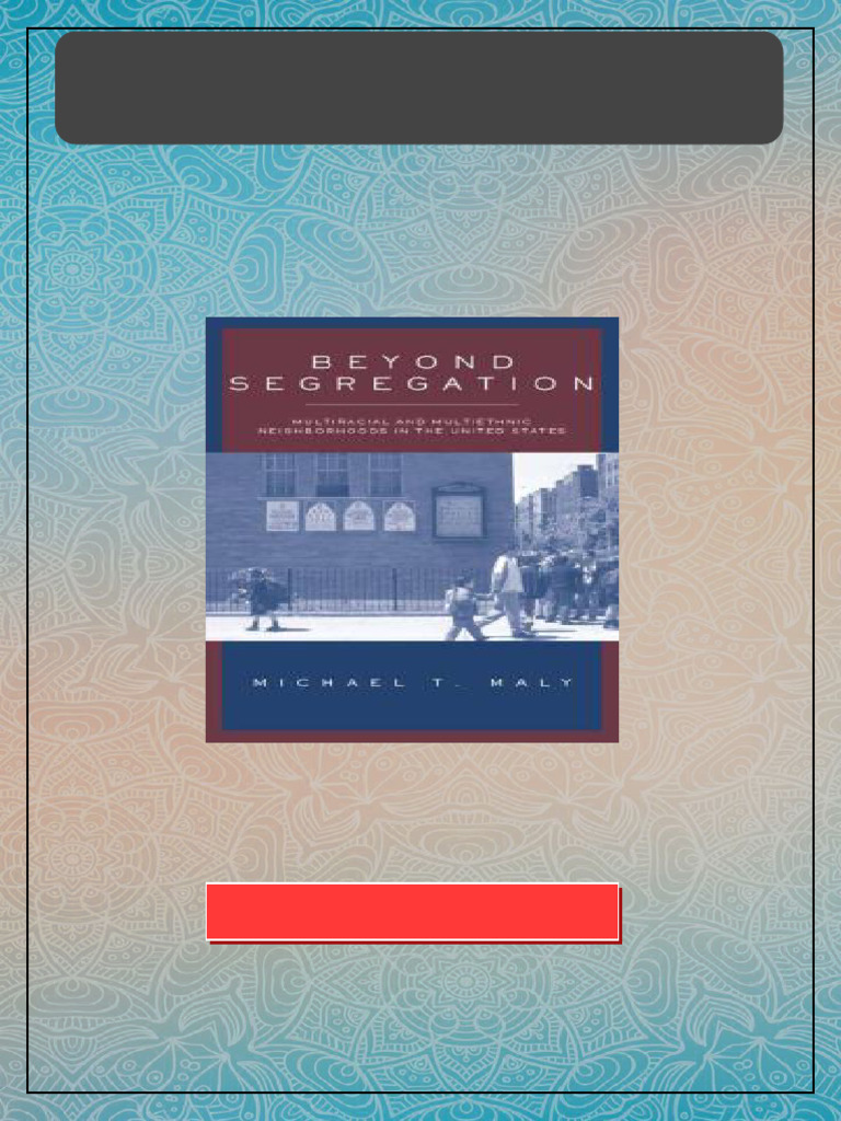 Beyond Segregation Multiracial and Multiethnic Neighborhoods 1st ...