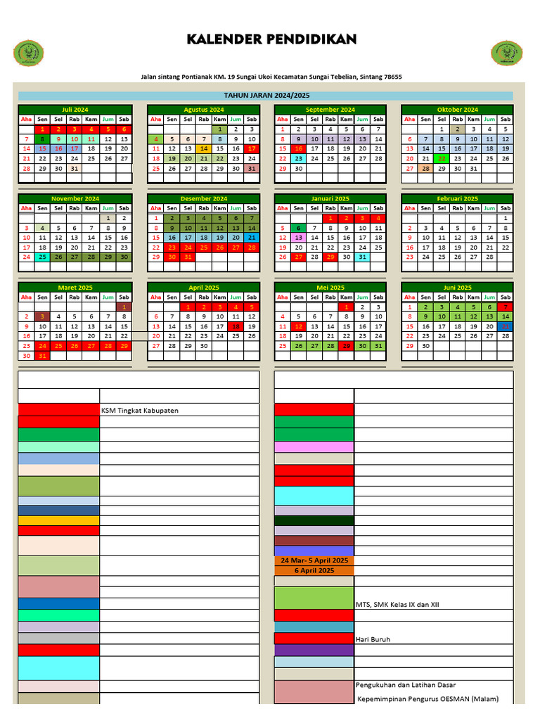 Kaldik 2024-2025 Pondok Ppm Al Iman | PDF