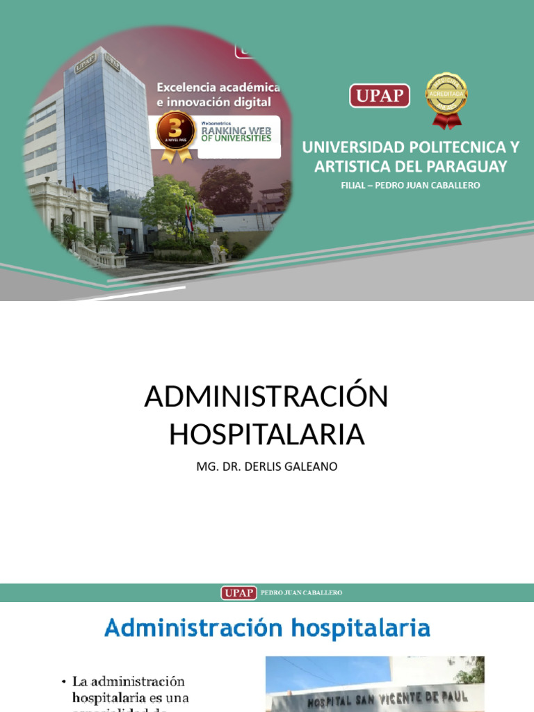 Adm. Hosp. - Clase 2 - 18106854 | PDF