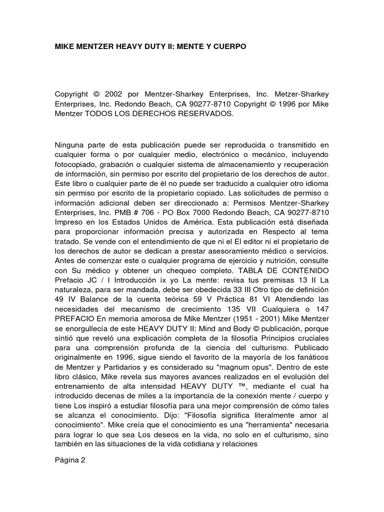 Mike Mentzer Heavy Duty II Compress | PDF | Pensamiento | Conocimiento