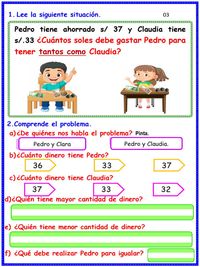 Ficha 03 Resolv Prob Igualación | PDF