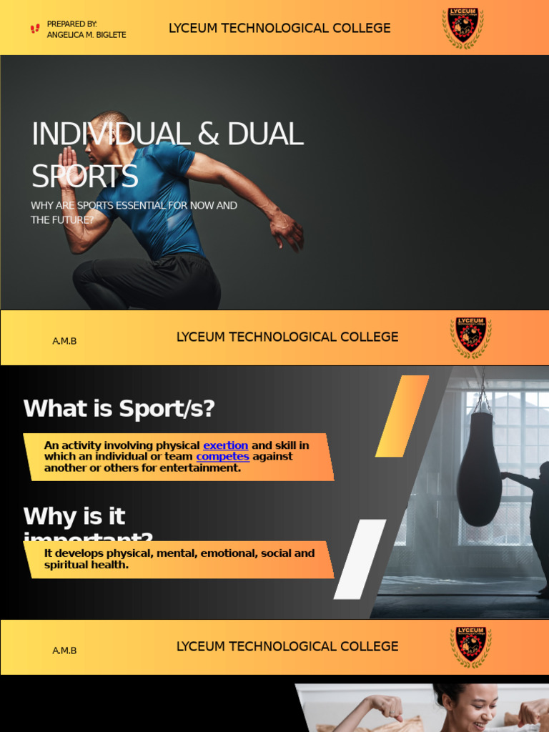 Individual & Dual Sports | PDF