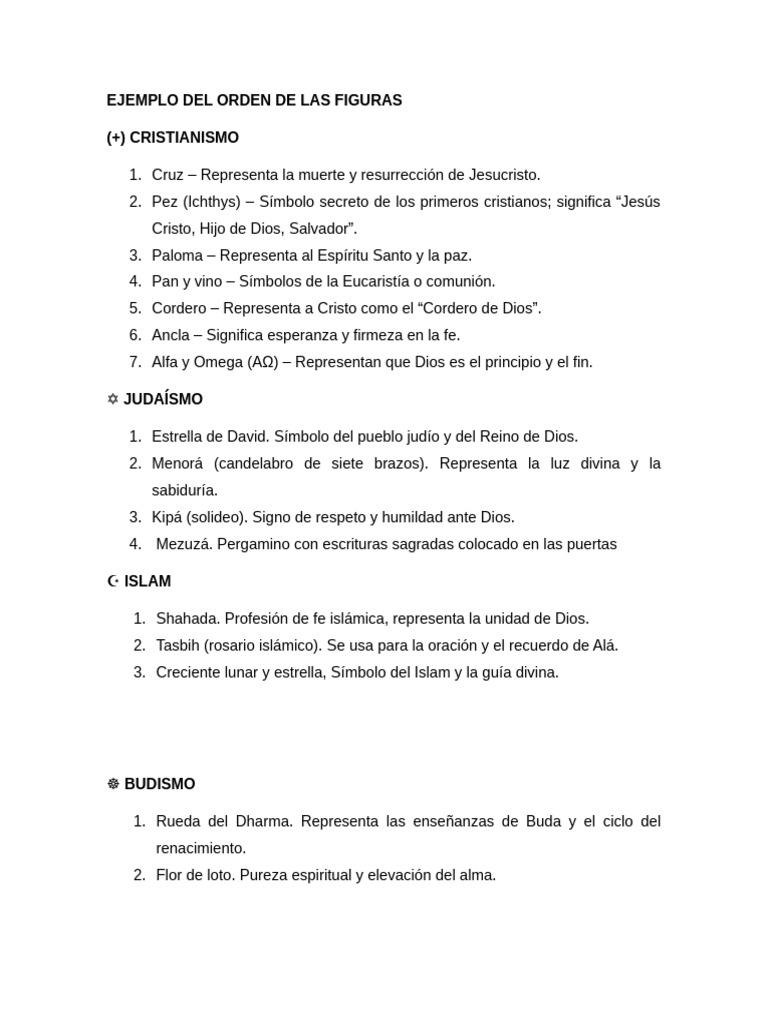 Símbolos Religiosos y su Significado | PDF