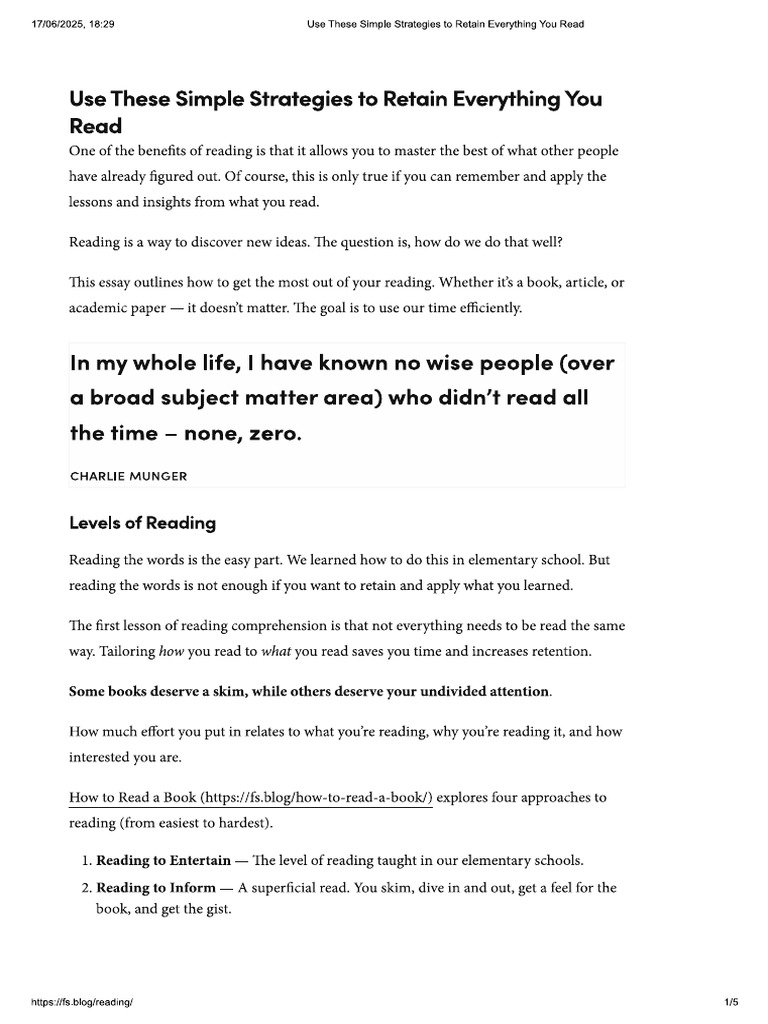 Reading Strategies | PDF