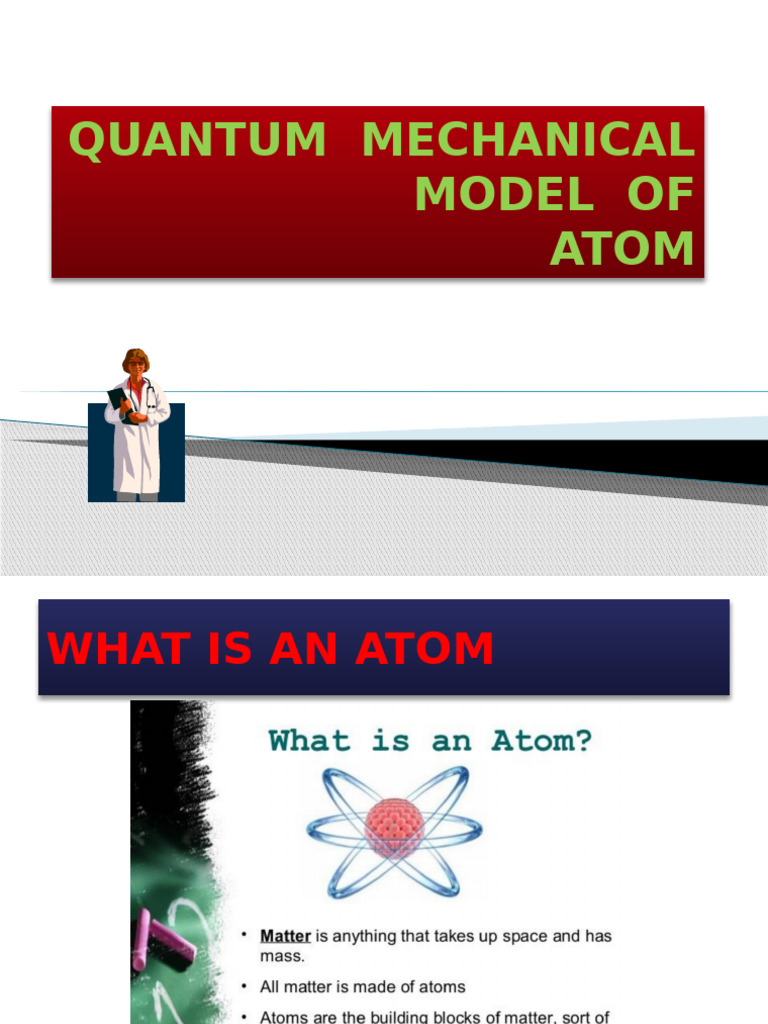 Quantum Mechanical Model of Atom Explained | PDF