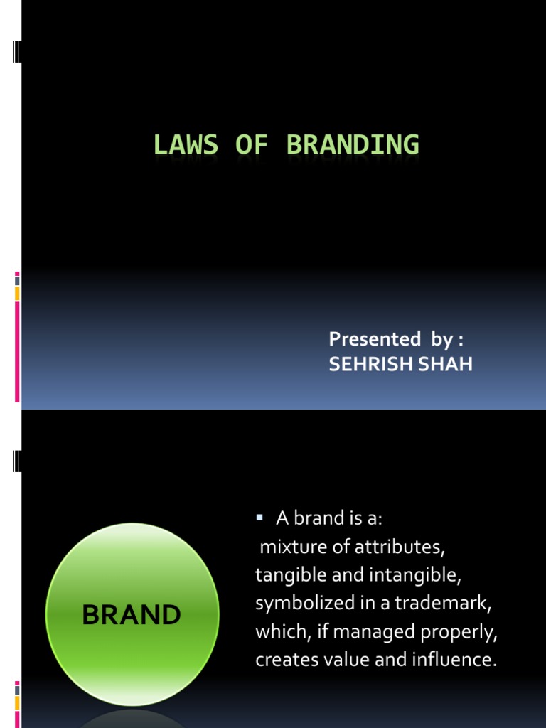 Essential Laws of Branding Explained | PDF